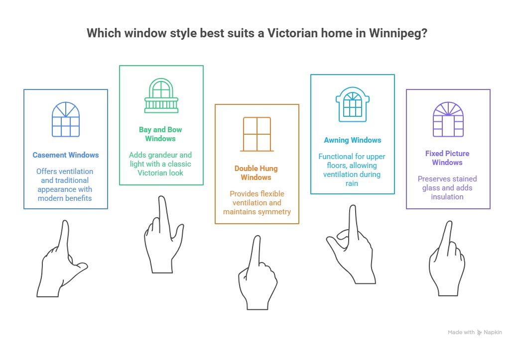 Best Window Styles for Victorian Style Homes in Winnipeg